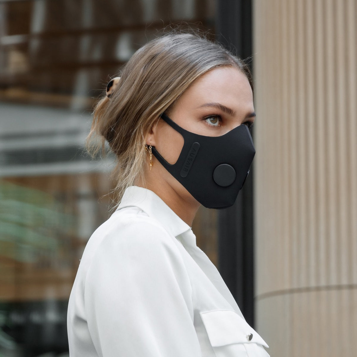 AusAir AirFlex Reusable Face Mask - Dual Exhalation Valves - 99% ...