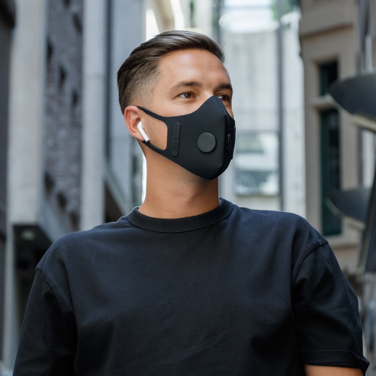 AusAir AirFlex Reusable Face Mask - Dual Exhalation Valves - 99% ...